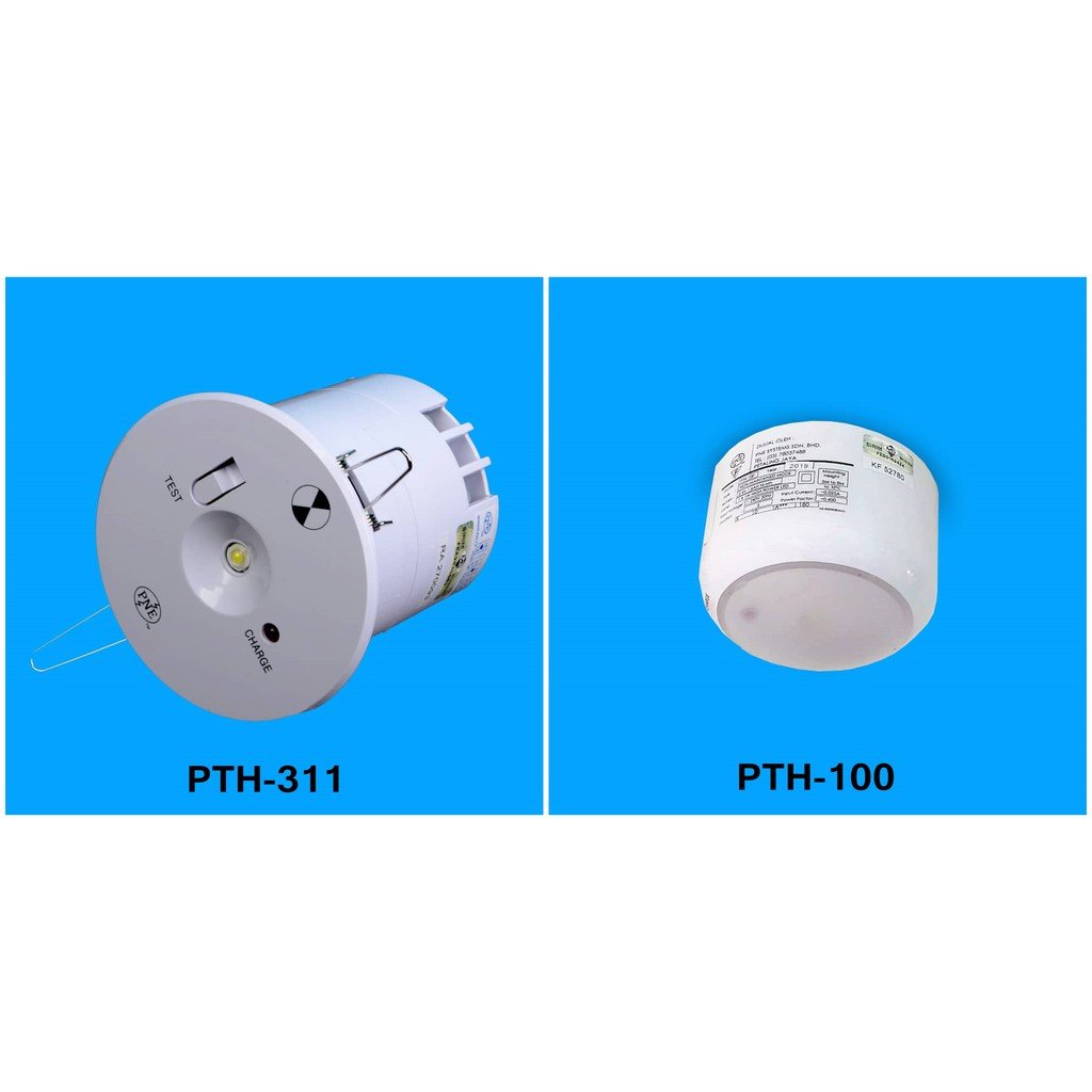 PNE EMERGENCY LIGHT PTH-100 EMERGENCY LIGHT KELUAR SIGN & EMERGENCY ...