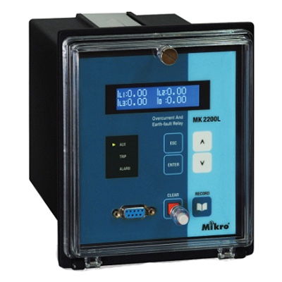 MK2200L Combined Overcurrent & Earth Fault Relays MIKRO Meters and ...