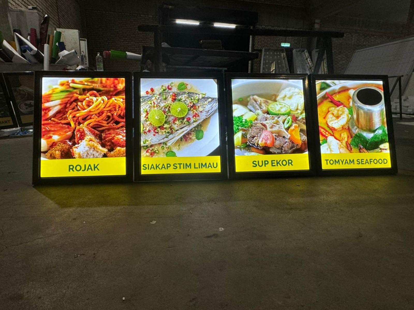Menu Signagw At Kapar - Mamak Menu Light Box At Klang - Roti Signage At ...