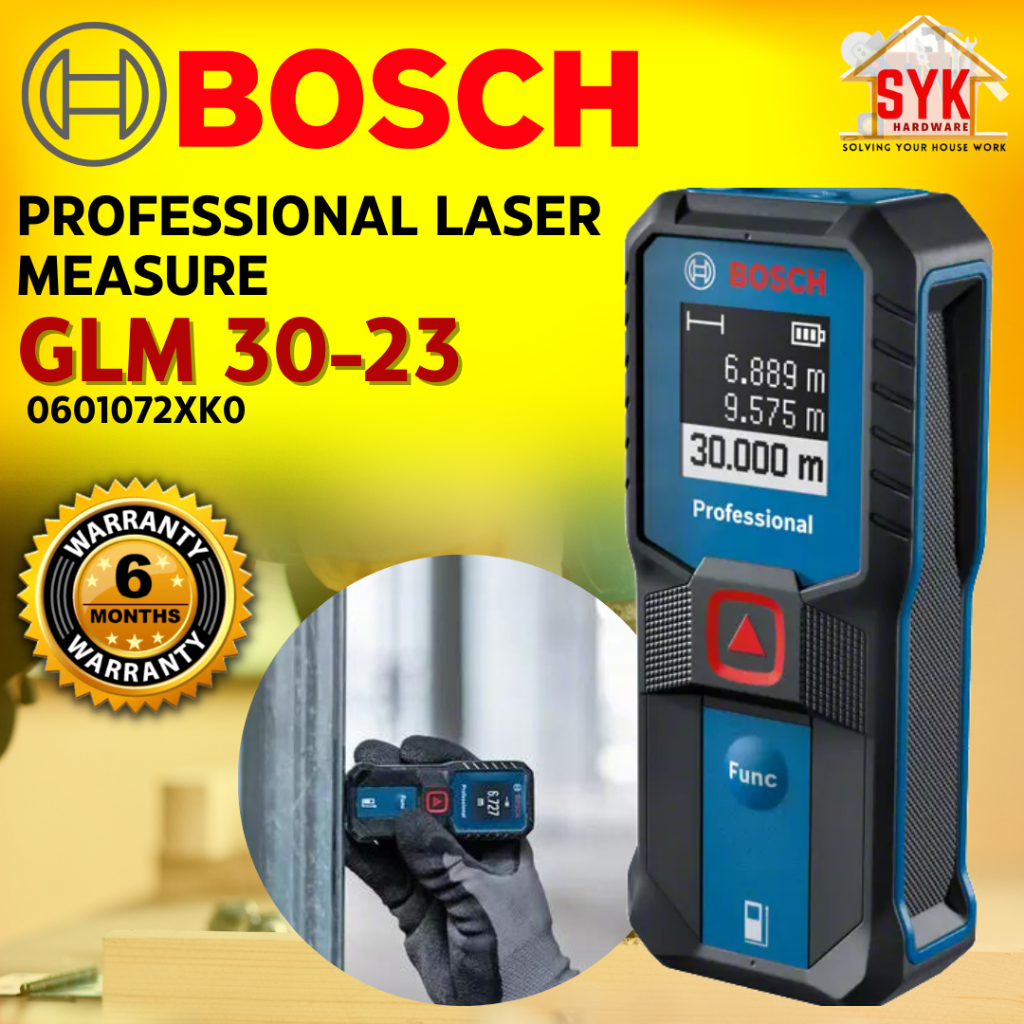 SYK BOSCH GLM30-23 GLM 30-23 0601072XK0 Digital Laser Measure Distance ...