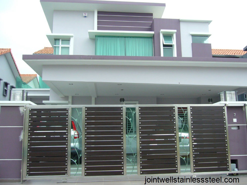 SS Sliding Gate JWE-239 Stainless Steel Sliding Gate Gate Model Choose ...