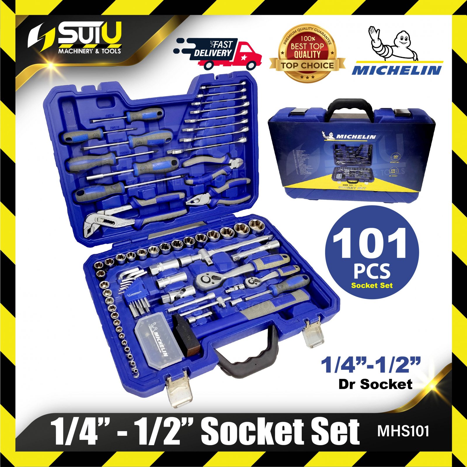 Michelin MHS101 101pcs Mechanics Tool Set 602020130 Accessories Hand ...