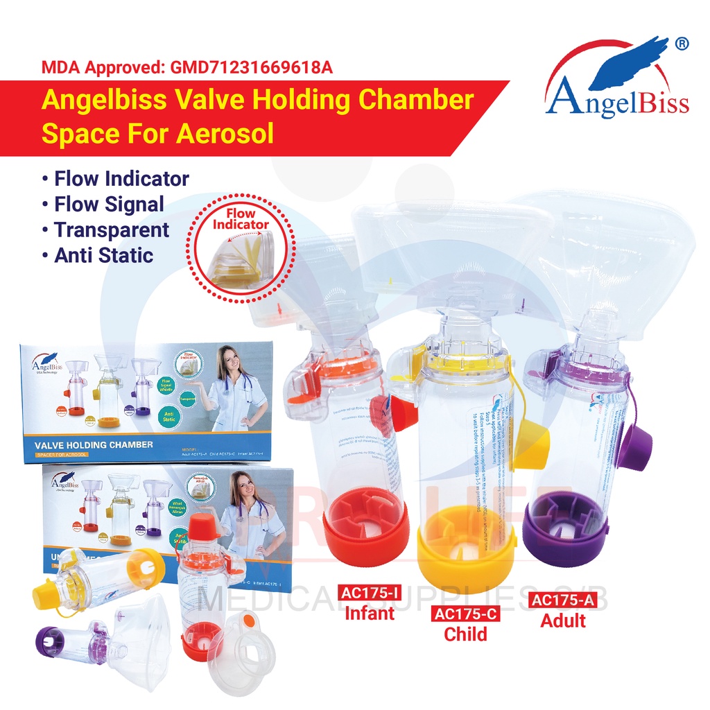 AngelBiss Valve Holding Chamber (Spacer For Aerosol) For Infant ...