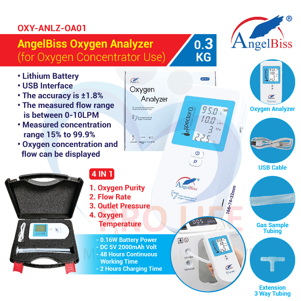 AngelBiss Oxygen Analyzer (for Oxygen Concentrator Use) OA01 Perak ...