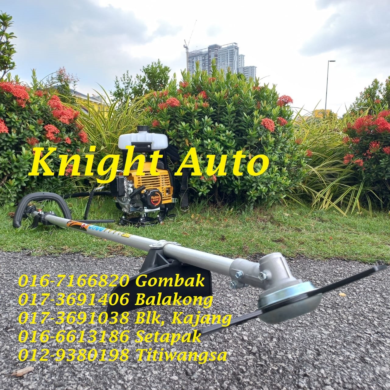 Robin RK43H Gasoline Backpack Brush Cutter 43CC, 7000Rpm, 2 Stroke ...