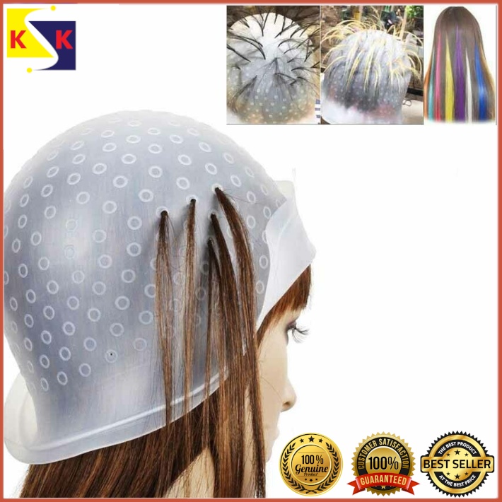 INGRID Professional Reusable Hair Colouring Highlighting Dye Cap And ...