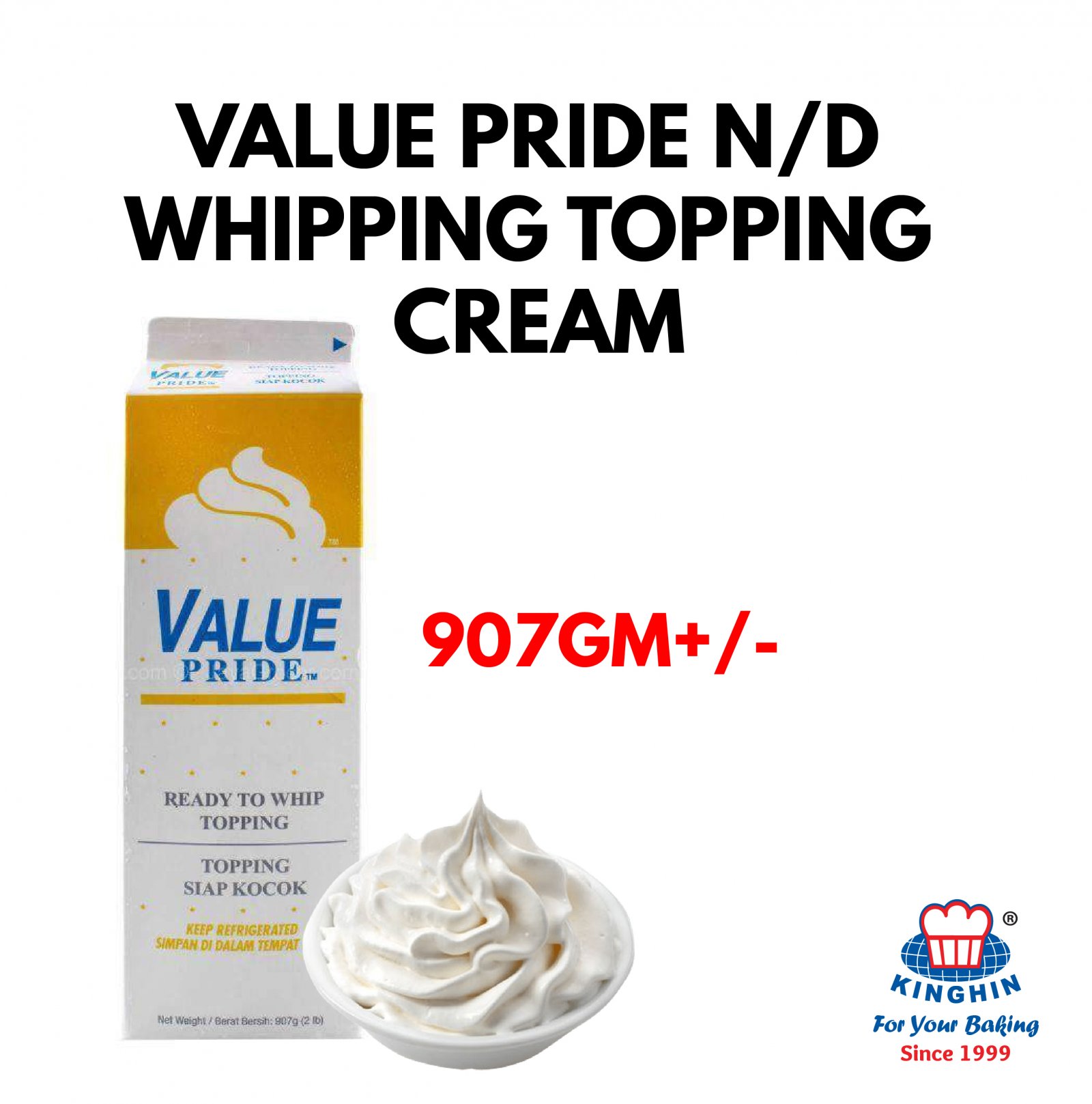Value Pride Non-Dairy Whipping Topping Cream Fresh Cream/Non Dairy ...