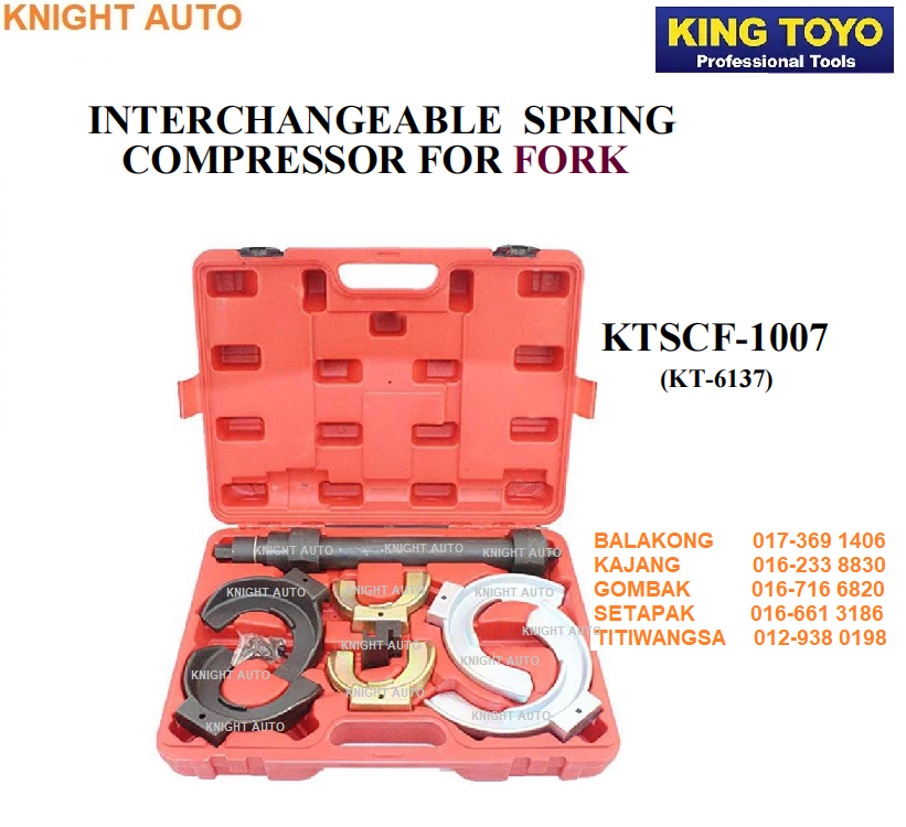 KING TOYO KT-6137 Interchangeable Spring Compressor For Fork Coil ...