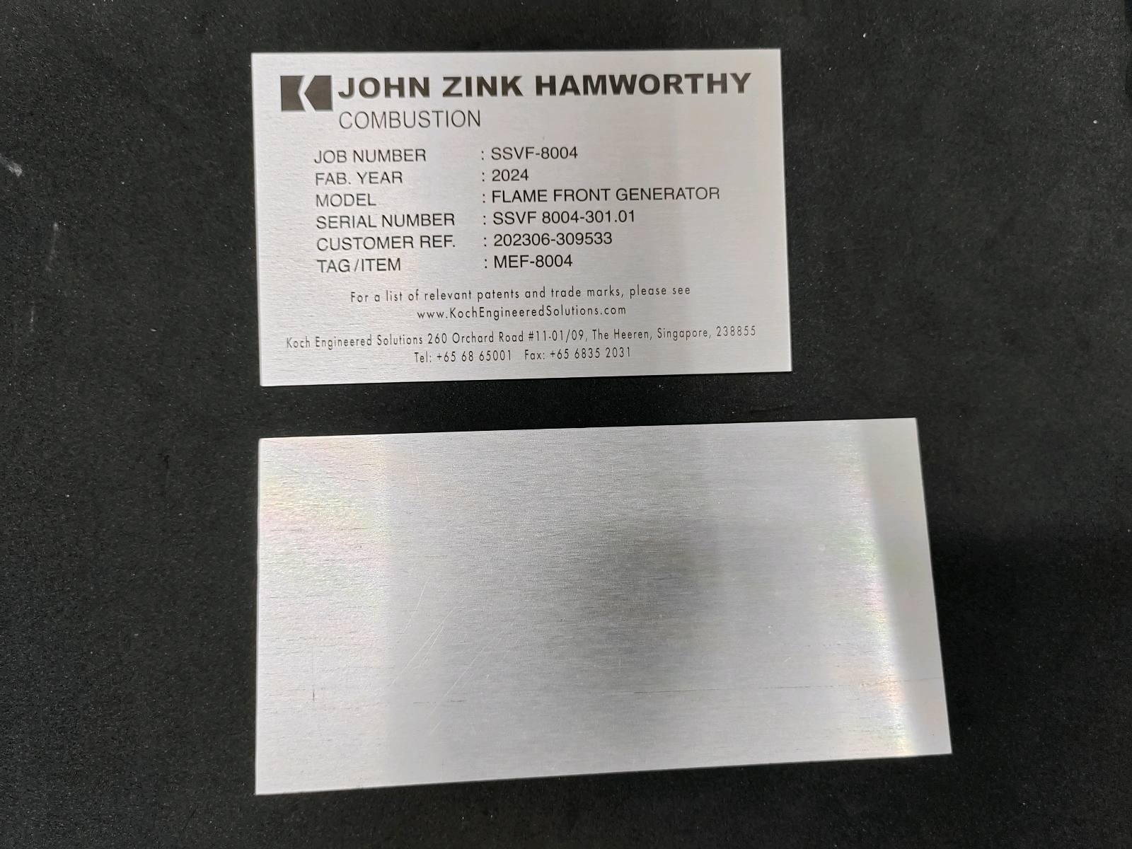 Mechine Data Plate Jb Johor Bahru (JB), Malaysia. Industrial Laser ...