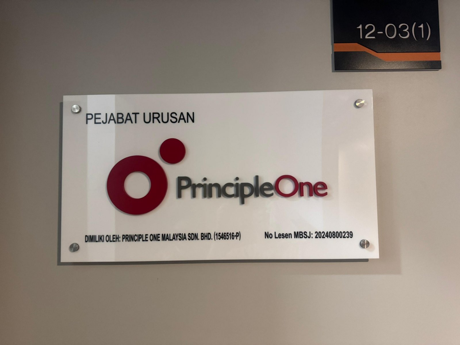 Indoor office signage with 4 screw INDOOR SIGNAGE SIGNAGE Selangor ...