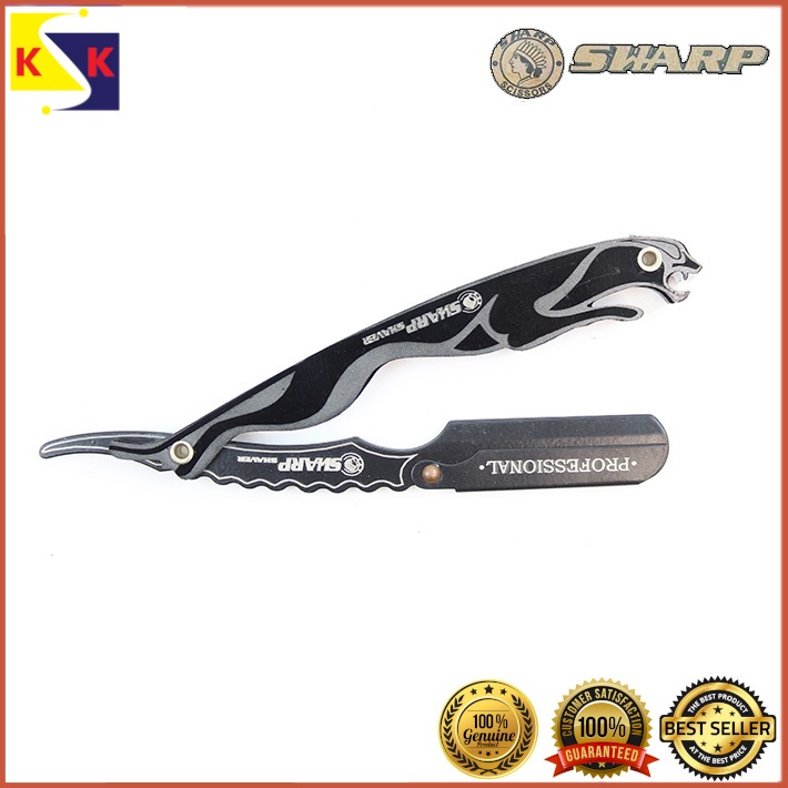 Sharp Professional Straight Barber Edge Steel Razor Folding Shaving ...