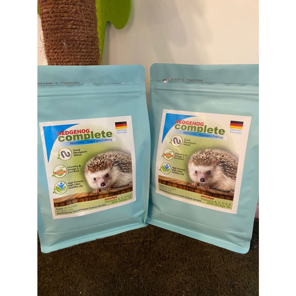 HedgeHog Complete 550g Balanced Diet Dried Mealworm Mixed [German ...