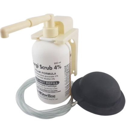 SET OF SURGICAL SCRUB 4% FOAM HANDWASH AND FOAM SCRUB DISPENSER WITH ...