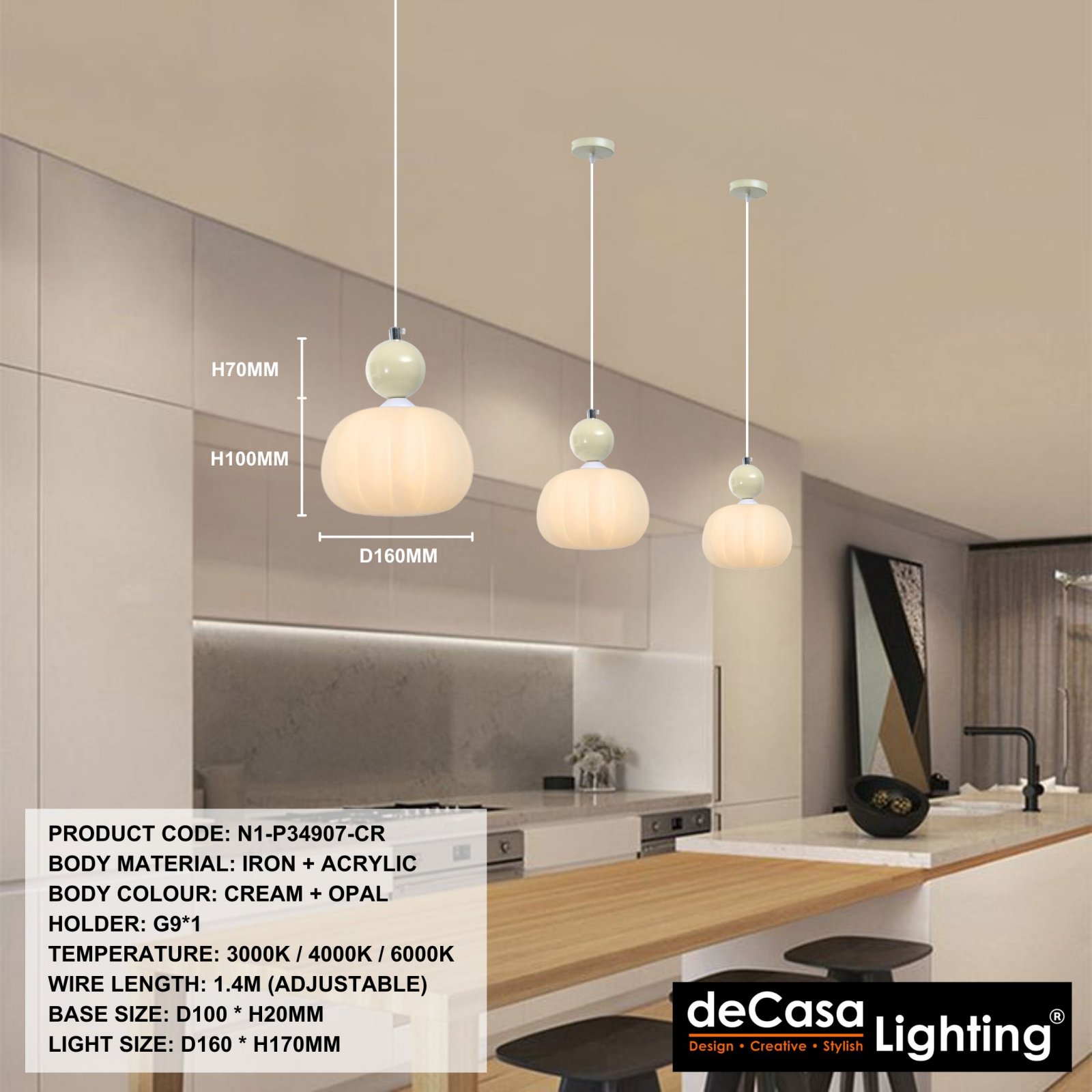 MODERN DESIGNER PENDANT LIGHT (P34907) Selangor, Kuala Lumpur (KL ...