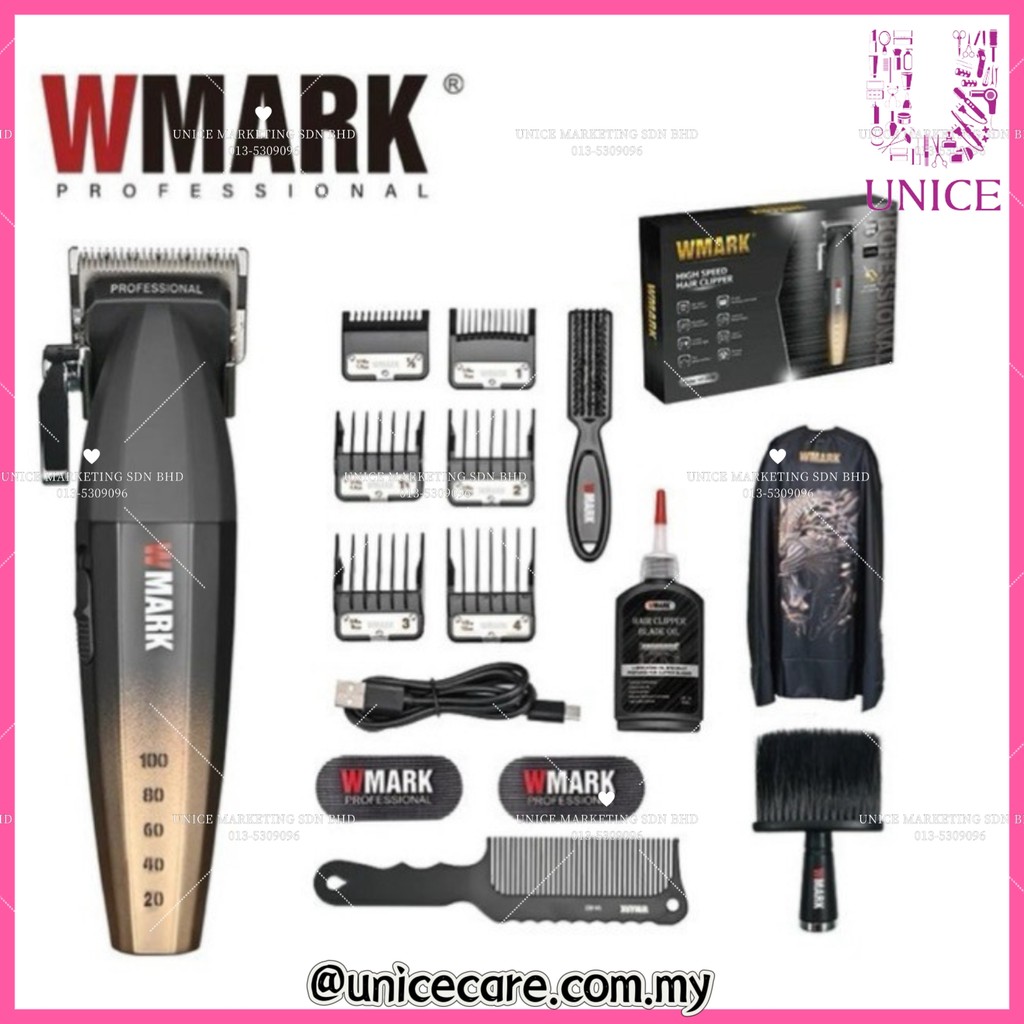 WMARK NG-2038 Rechargeable Cordless Professional Hair Clipper Hair ...