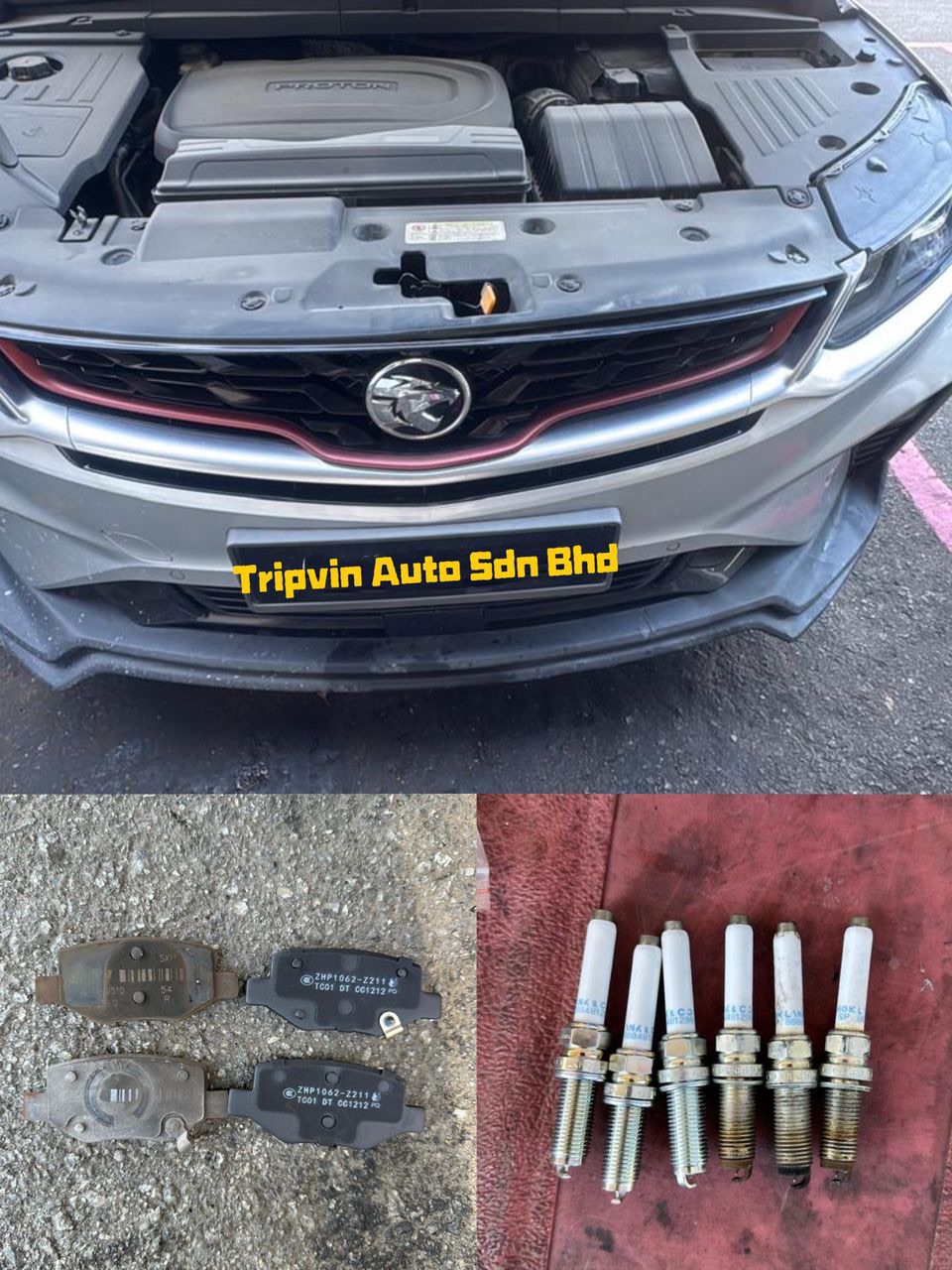 Proton X50 Rear Brake Pad , Spark Plug ATF - Transmission Fluid ...