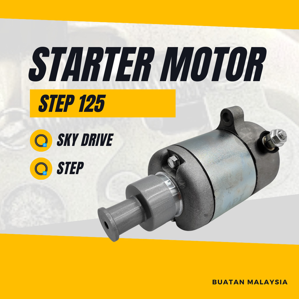 STEP 125 STARTER MOTOR ASSY BIASA - STEP125 SKY DRIVE SKYDRIVE STARTOR ...