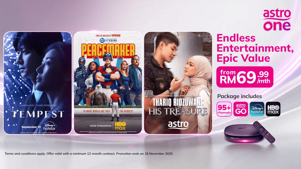 Astro One Package with Disney+ Hotstar & HBO Max – All-in-One Entertainment