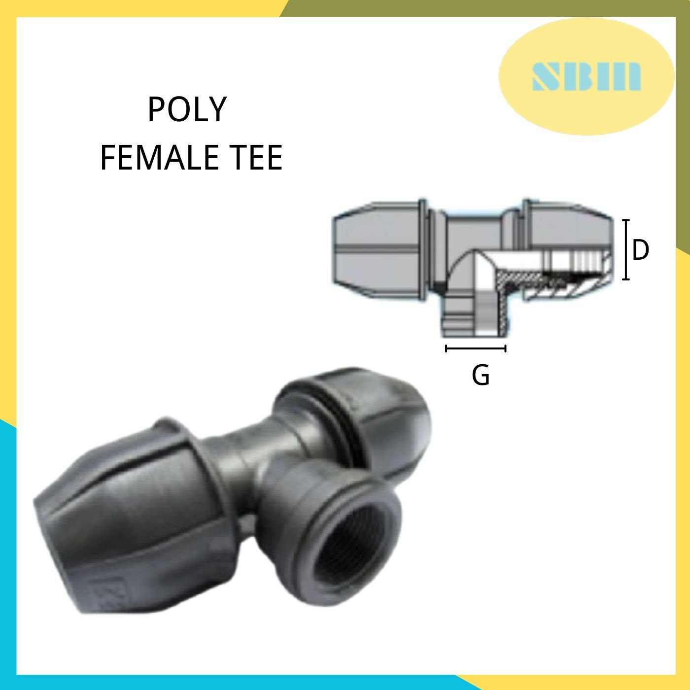 POLY FEMALE TEE POLY PRODUCT PVC /UPVC / POLY / HANSEN / CONDUIT PIPES ...