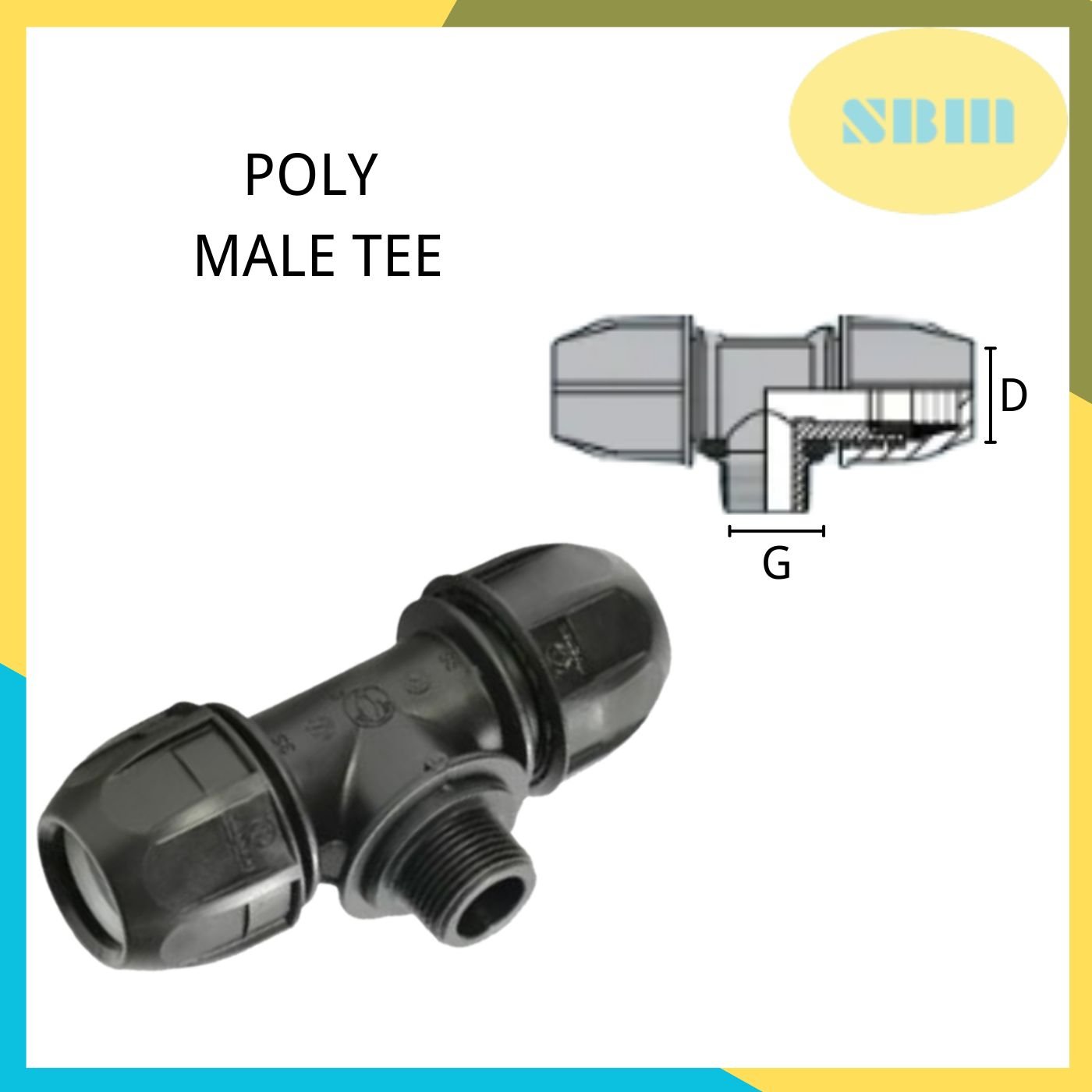 POLY MALE TEE POLY PRODUCT PVC /UPVC / POLY / HANSEN / CONDUIT PIPES ...