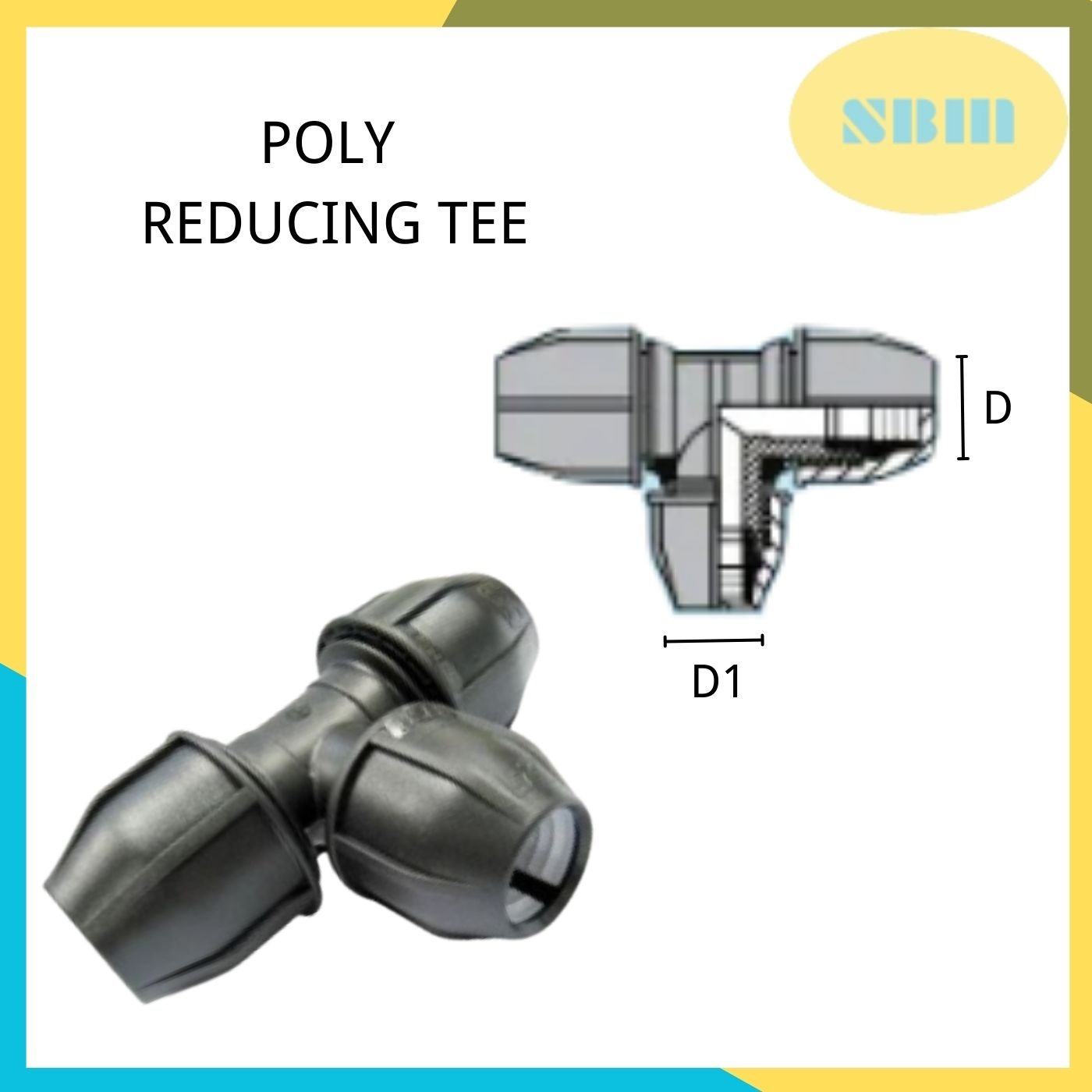 POLY REDUCING TEE POLY PRODUCT PVC /UPVC / POLY / HANSEN / CONDUIT ...