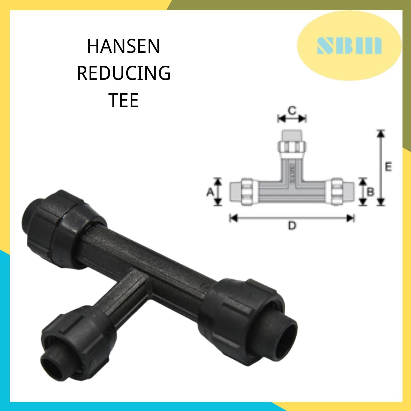 HANSEN EQUAL TEE HANSEN PRODUCT PVC /UPVC / POLY / HANSEN / CONDUIT ...