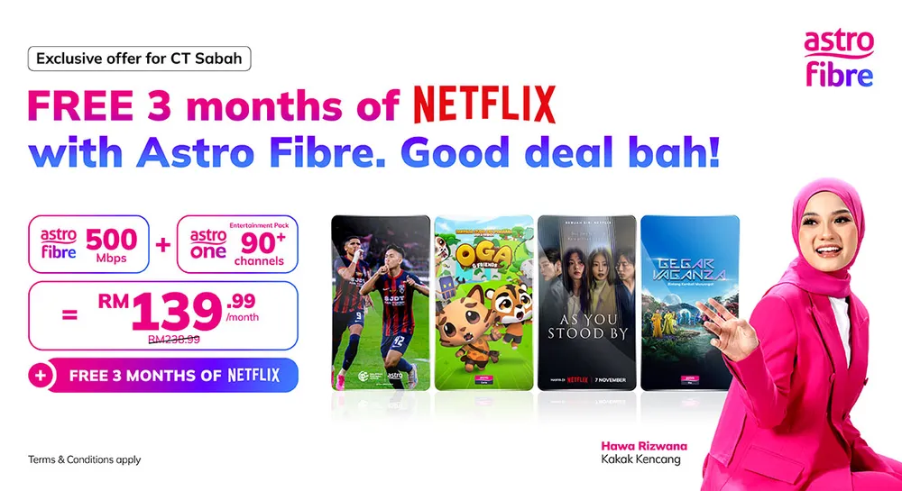 Astro Fibre Sabah Promo: 500Mbps + Astro TV Pack From RM139.99/Month ...