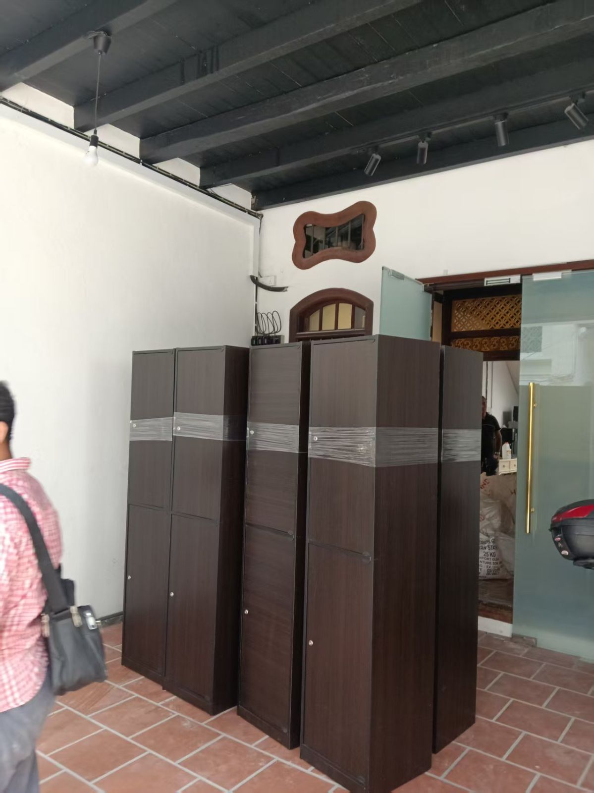 2-Compartment Wooden Locker – Kabinet Kayu Untuk Hostel, Dorm, Asrama ...
