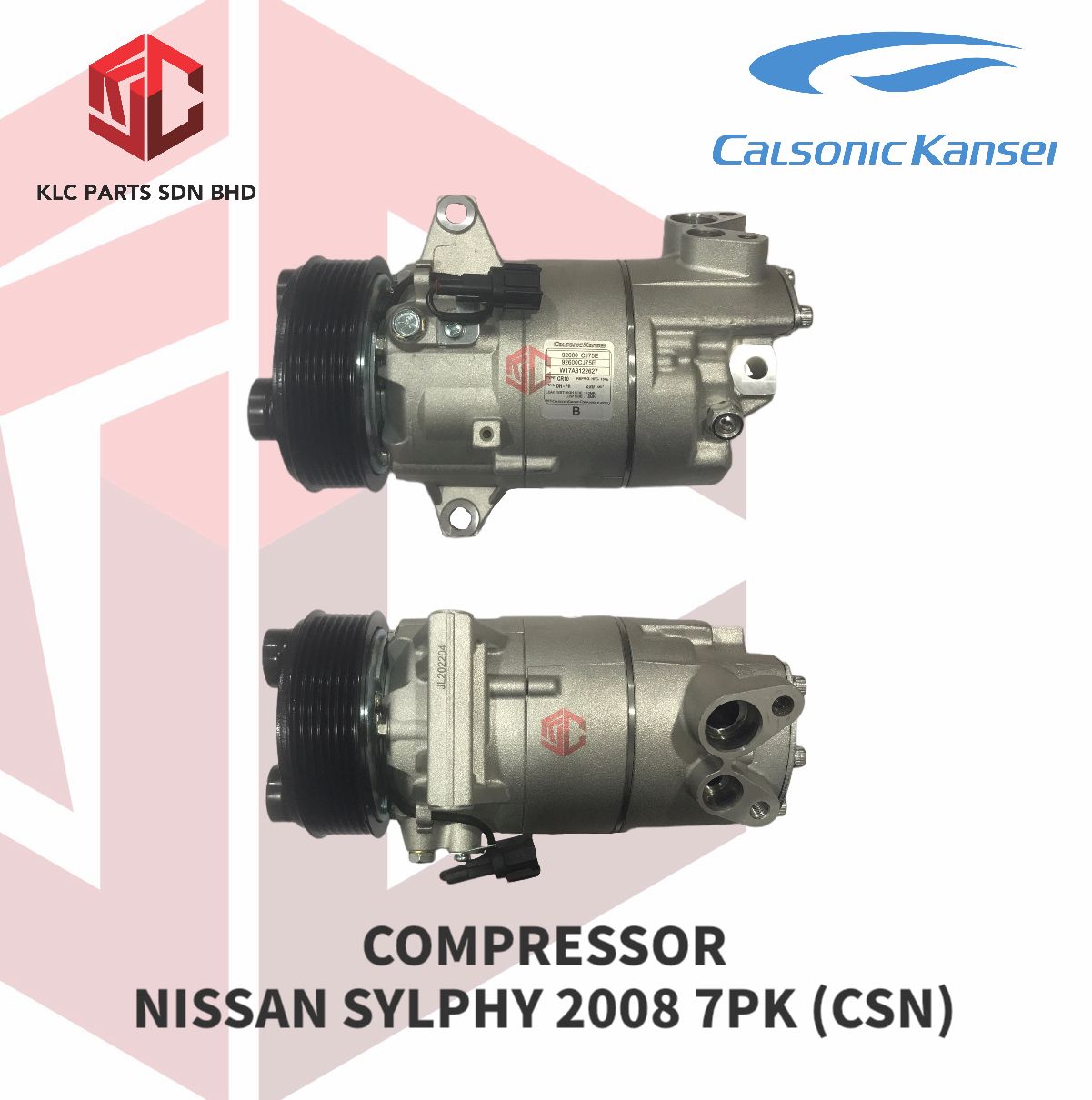 COMPRESSOR NISSAN SYLPHY 2008 7PK (CSN) COMPRESSOR Malaysia, Kedah ...