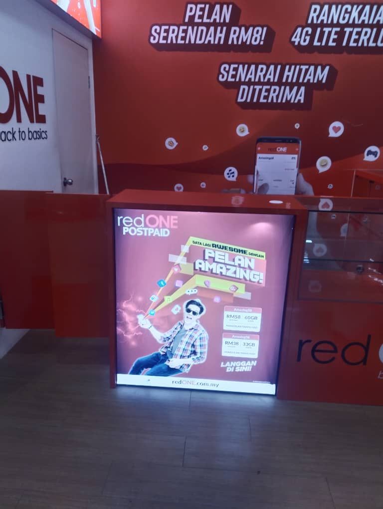 RED ONE INDOOR FABRIC LIGHTBOX SIGNAGE AT CHUKAI, KIJAL, KERTEH ...