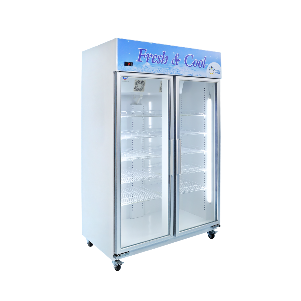 2 DOOR DISPLAY CHILLER WITH NON-HEATER GLASS Food Processing Equipments ...