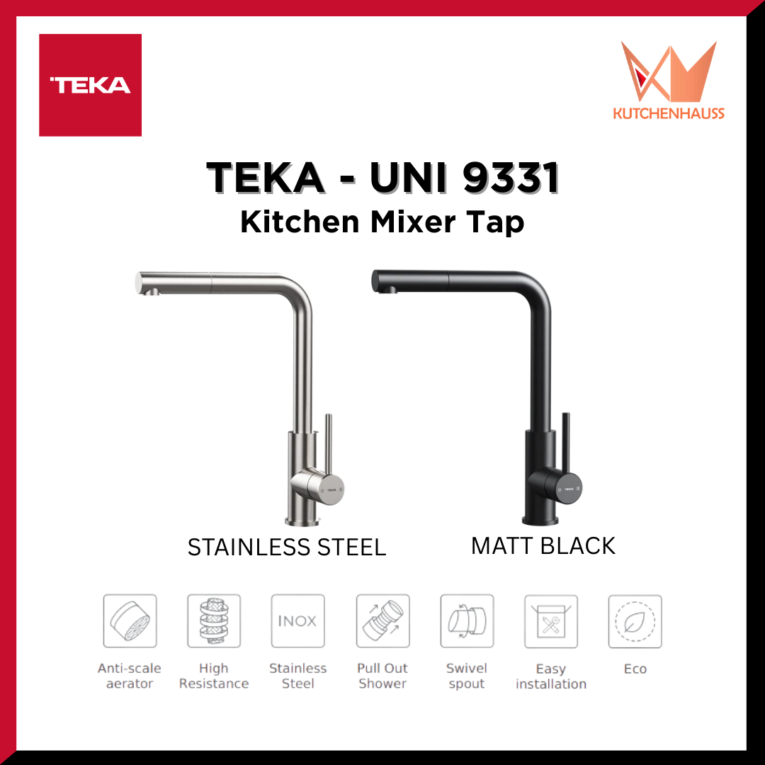 [NEW] TEKA - Pull Out Kitchen Mixer Tap | UNI 9331 XP / BK Petaling ...