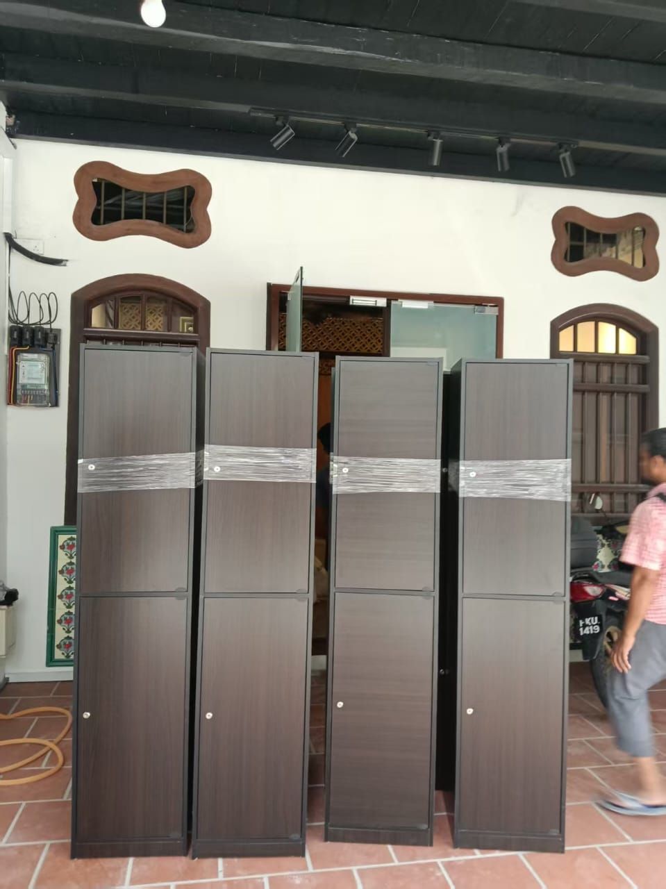 2-Compartment Wooden Locker – Kabinet Kayu Untuk Hostel, Dorm, Asrama ...