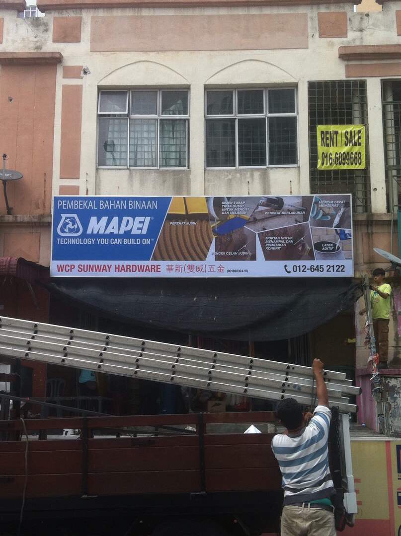 *Mapei* Signboard PRINTING SERVICE SOLVENT INKJET PRINTING Klang ...