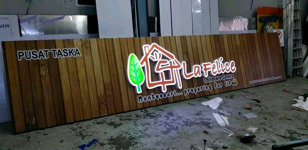 La Felice Childcare Center 3D LED Box Up Signage At Klang #3D Signage ...