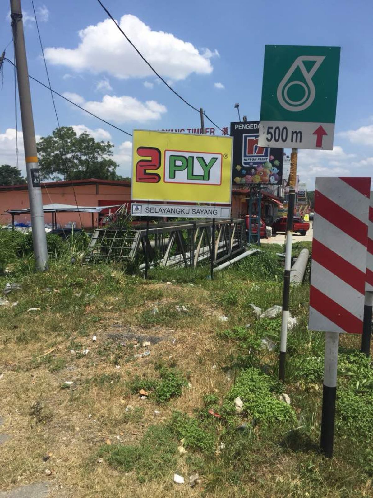 2 PLY Direction Signboard At Kajang Kuala Lumpur Penang, Malaysia Light ...
