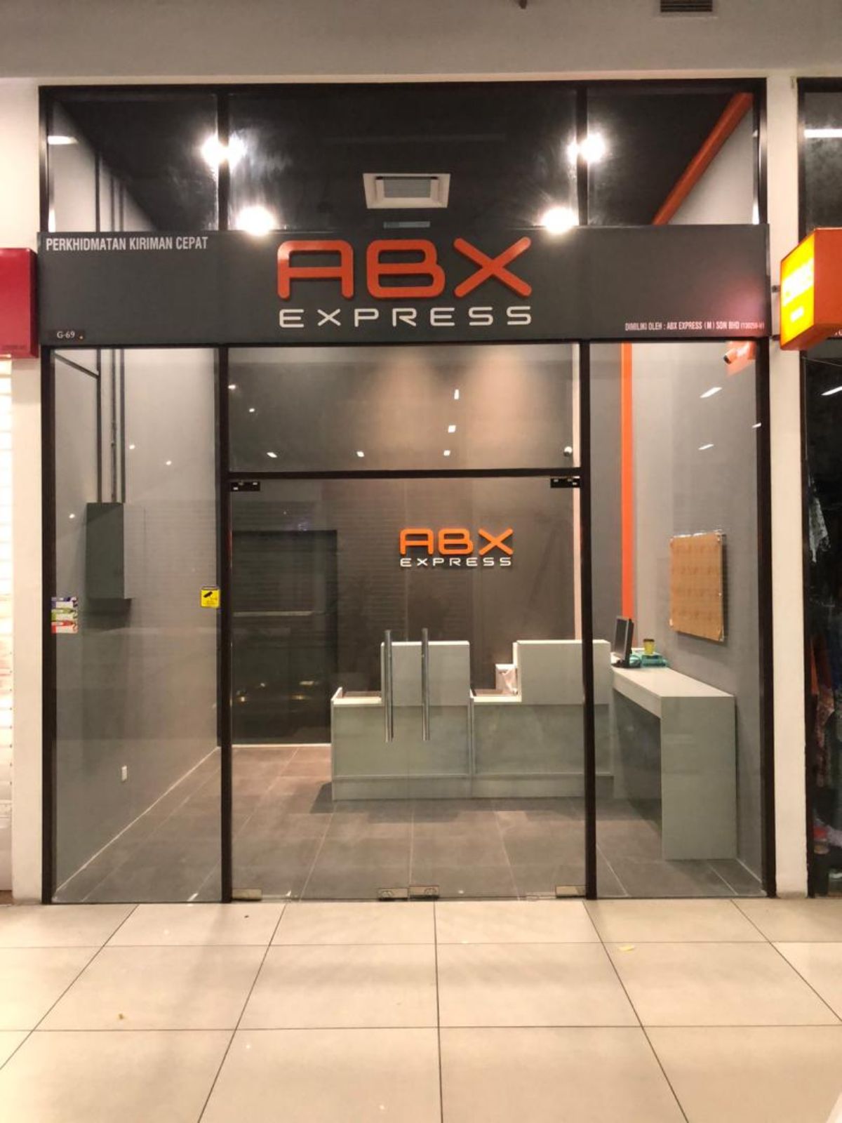 ABX Express 3D Box Up Signage Signboard At Subang Sunway LED CONCEAL ...