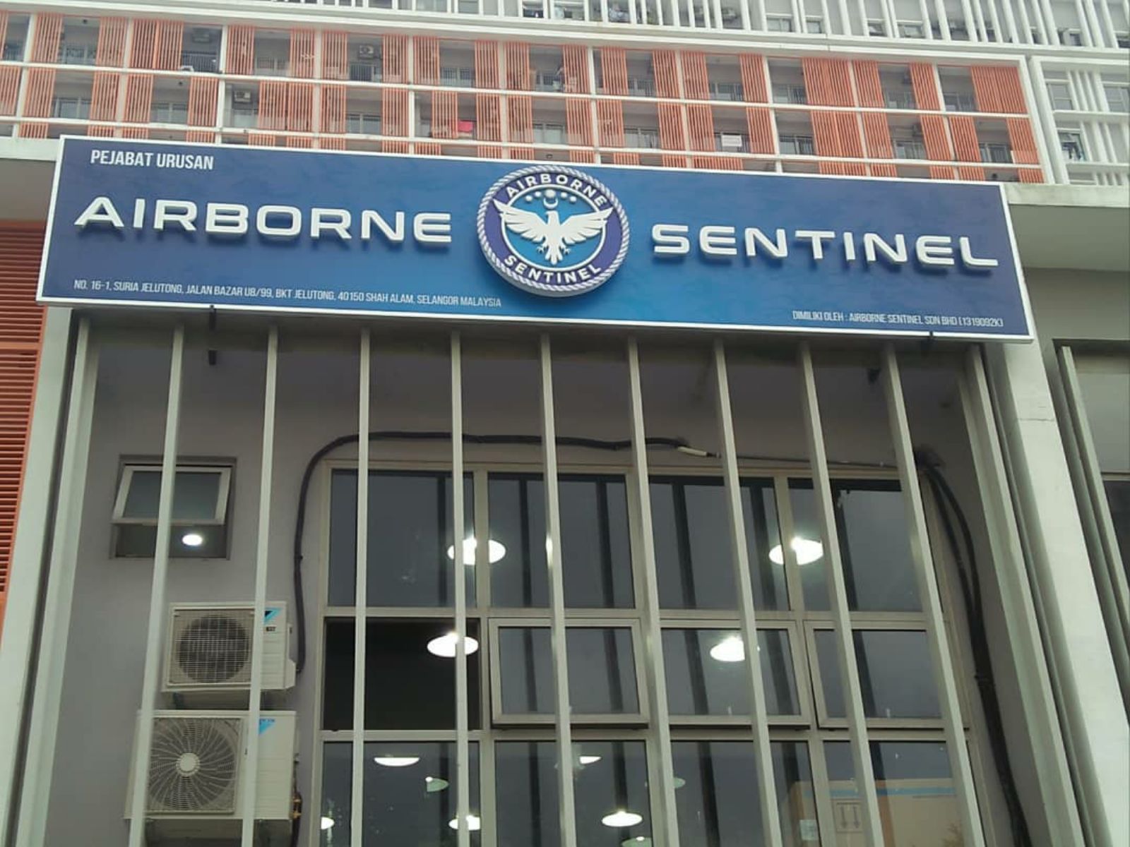 Airborne Sentinel 3D Eg Box Up Led Backlit Signboard At Bukit Jelutong ...
