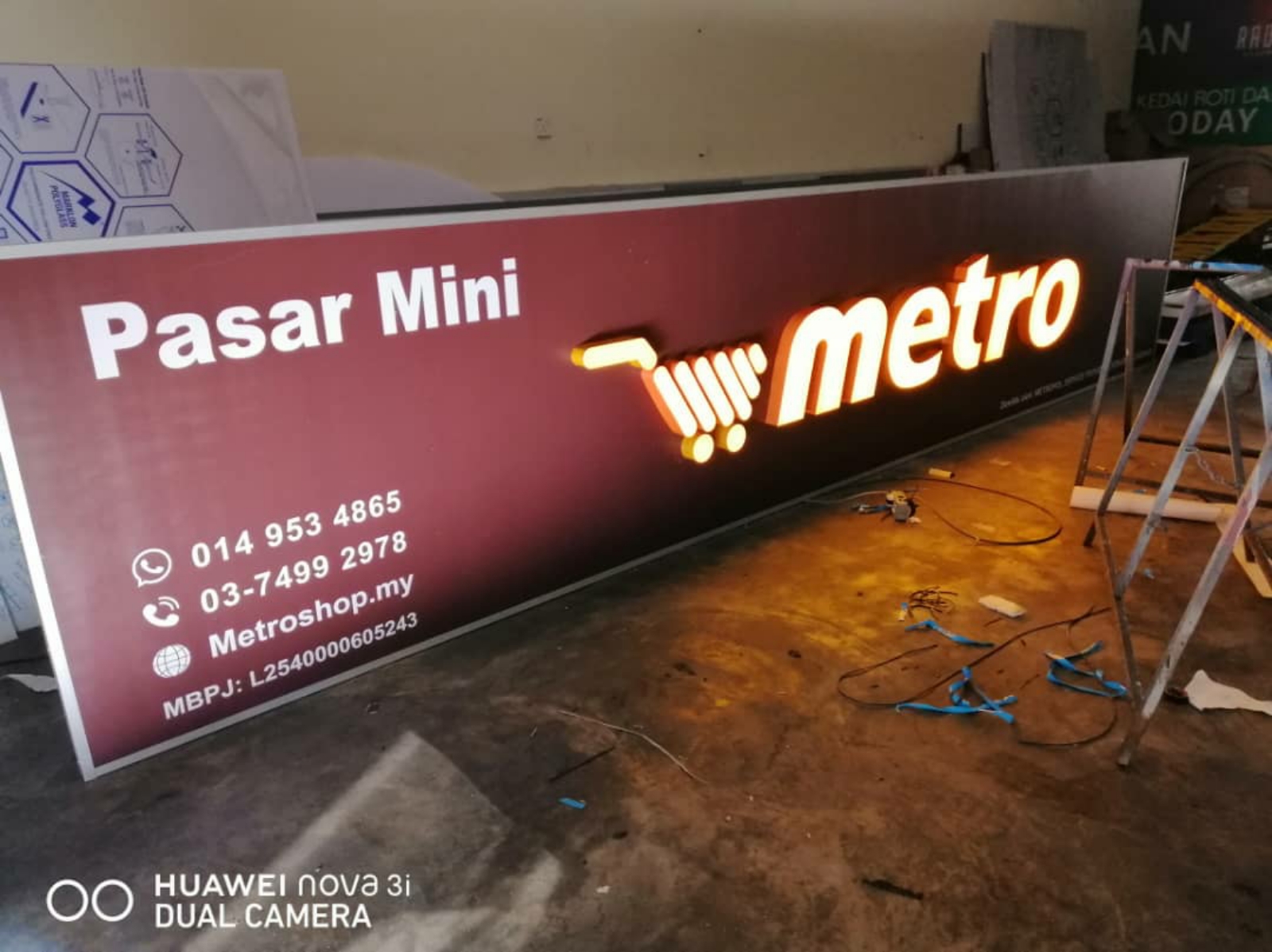3D LED FRONLIT ALUMINIUM WORDING LED SIGBOARD MAKER AT GEORGE TOWN ...