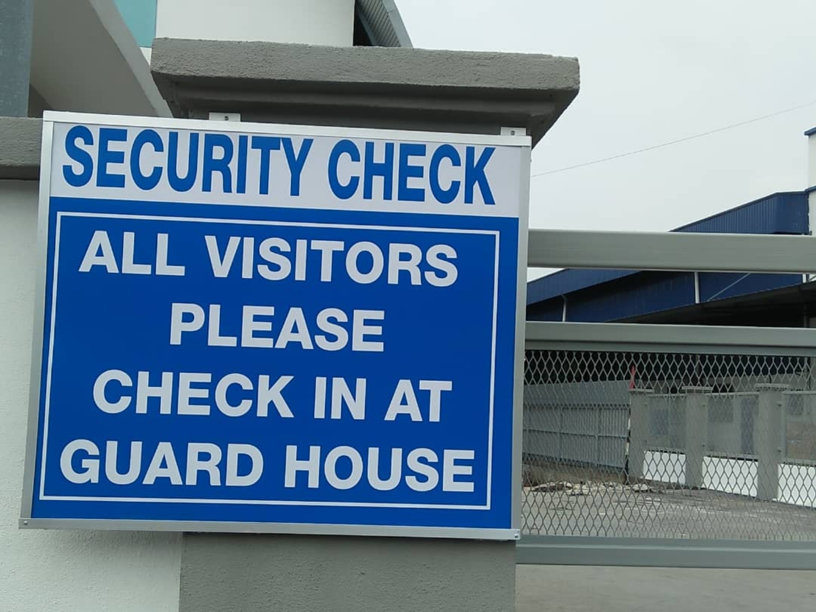 Guardhouse Metal Gi Signage Signboard At Klang Kuala Lumpur Puchong ...