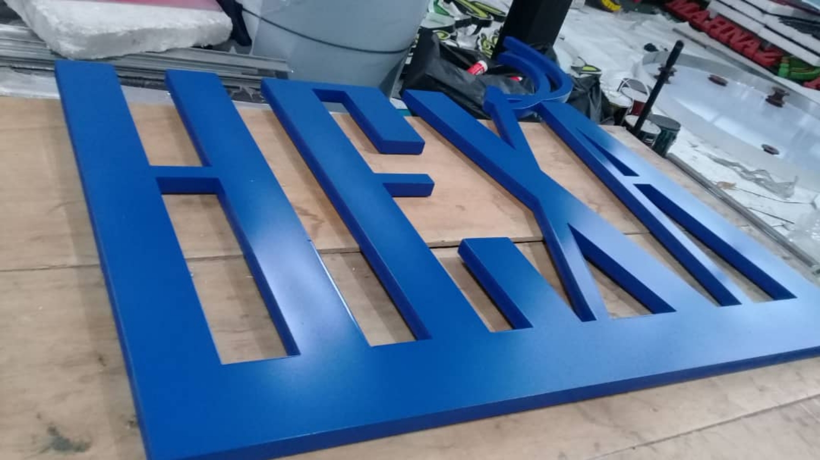 Hexa Eg Box Up 3d Led Backlit Lettering Logo Indoor Signage Signboard ...