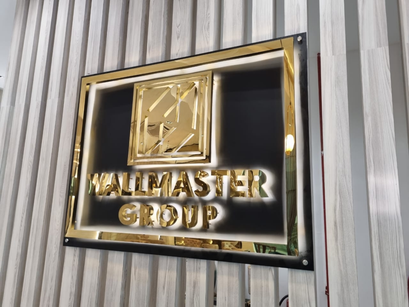 Wallmaster Group Indoor Stainless Steel Box Up 3d Led Backlit Lettering ...