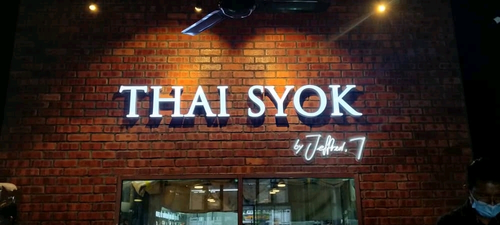 Thai Syok 3d Led Box Up Frontlit Lettering Indoor Wall Signage At Setia ...