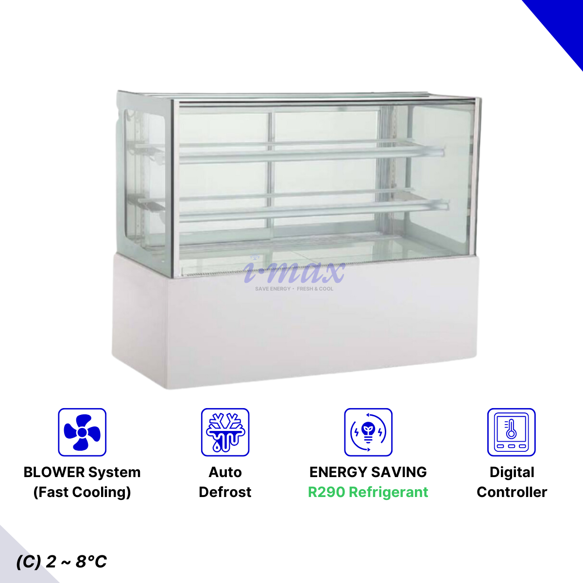 CAKE SHOWCASE CHILLER – 6 FEET Ipoh, Perak, Malaysia Supplier, Supply ...