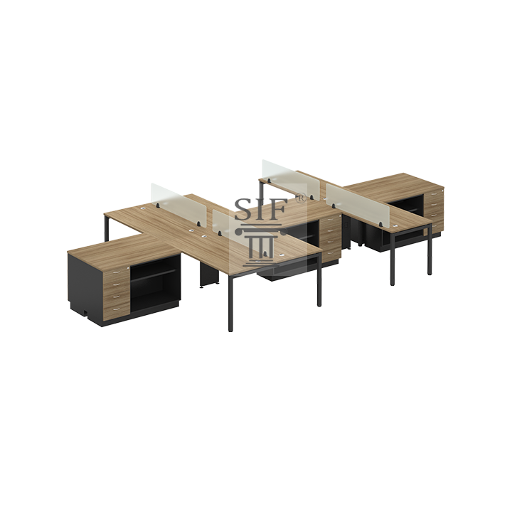 SOU-B6-SL6R Workstation (Cluster Of 6) Office Workstation Cluster Of 4 ...