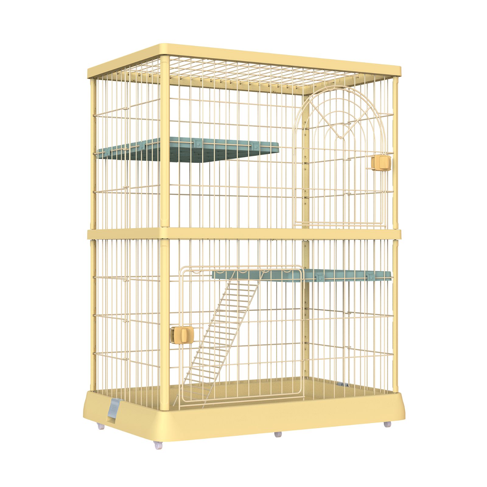 Luxury 2 Layers Cat Cage With Wheels (DY6233) Alpha Cat Products Cat ...