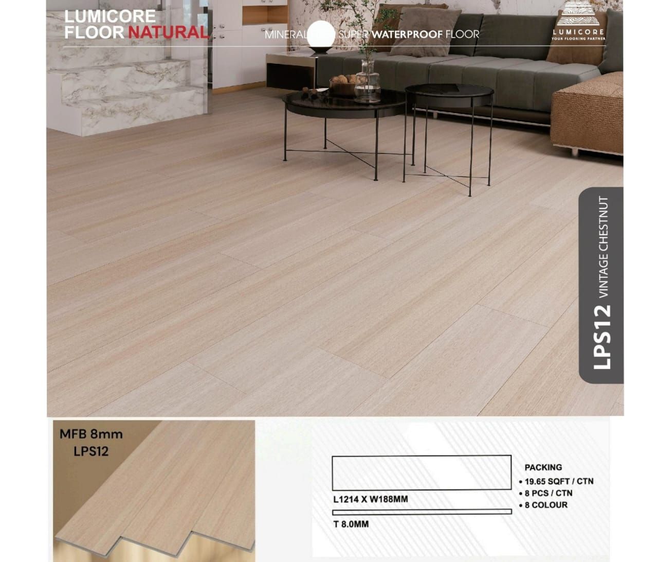 MFB LAMINATE FLOORING 8MM CODE LPS12 Laminate Flooring Selangor ...