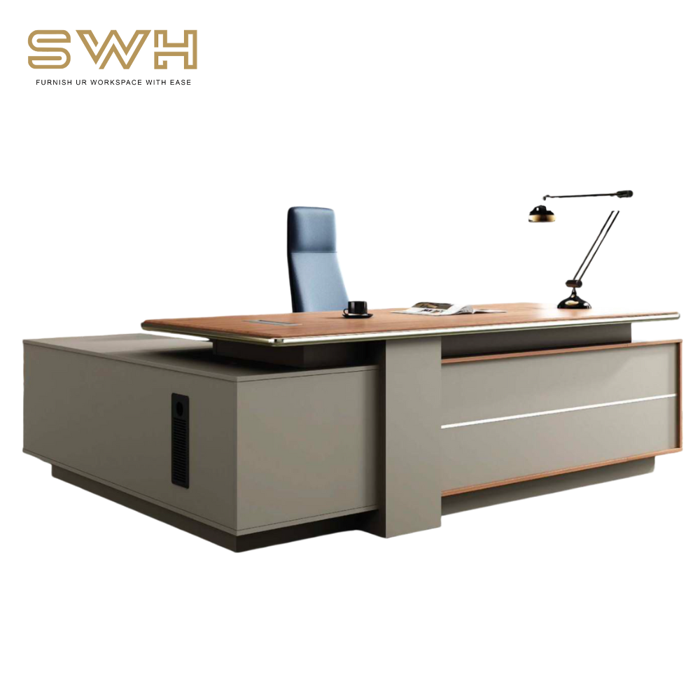 AMAZON Premium L Shape Director Table | Office Furniture Penang ...