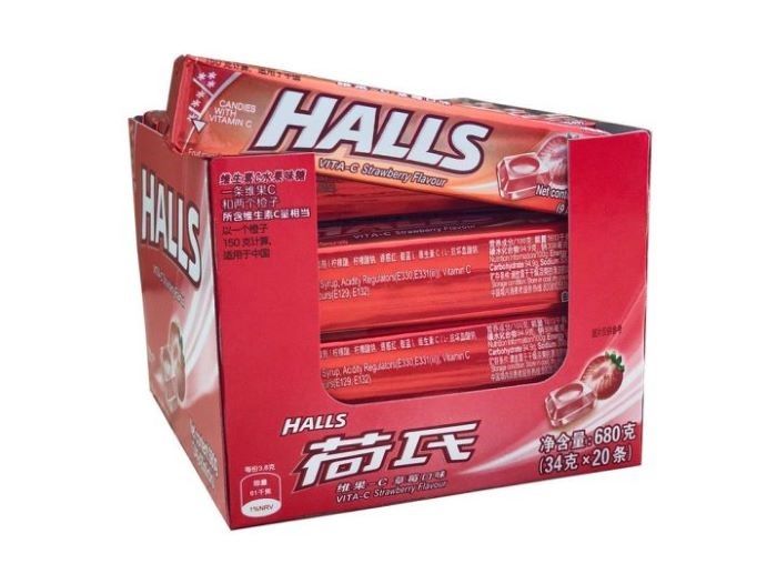 HALLS CANDY-VITA C STRAWBERRY(20*34G) Johor Bahru (JB), Malaysia ...