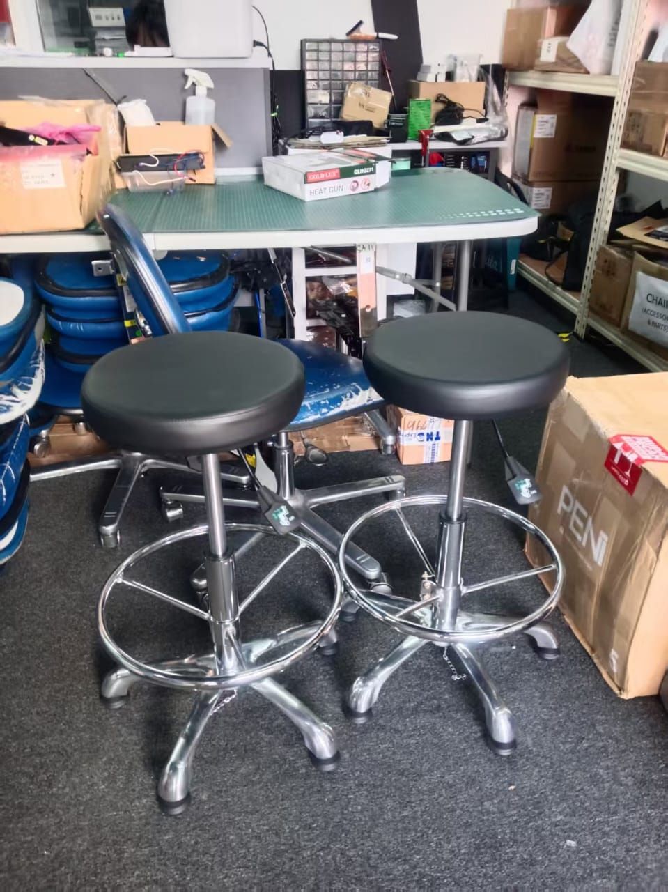 Production & Lab Stool Malaysia – Industrial Chair Without Backrest For ...